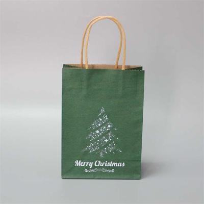China Biodegradable Merry Christmas Gift Packaging Bags Custom Print for sale