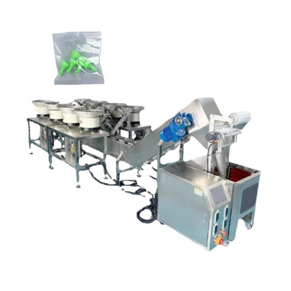 Quality 220V Vibrating Plate Hardware Automatic Screw Packing Machine 50-60HZ for sale