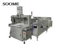 China SOOME PP-1250 Inline Carton Strapping Machine for Corrugated Boxes 1250mm 5-9mm Belt for sale
