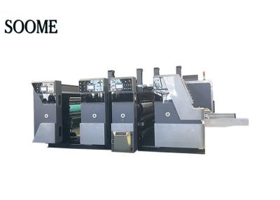 China Industriële kartonnen doos maken 1 kleurenprinter Slotter Die Cutter Machine Te koop