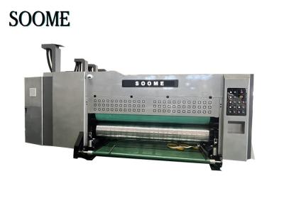China Economisch 1 Kleur golfplaat Flexoprinter Slotter Die Cutter Voor kleine doos Printmaking Te koop