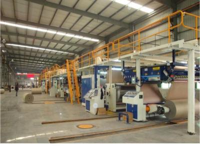 Cina 5 strati del cartone ondulato della linea di produzione una garanzia completamente automatica da 1 anno in vendita