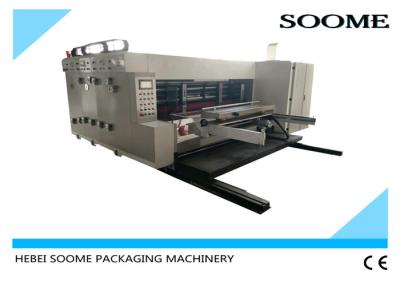 Cina Velocità 120Pcs/min della macchina di Slotter della stampante a colori del doppio dell'alimentatore del margine anteriore di Flexo in vendita