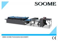China 4.5KW Automatic Paperboard Laminating Machine 1300mm Manual Feed Corrugated Cardboard Laminator for sale