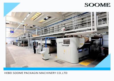 Cina La carta ondulata riveste la linea di produzione del cartone il tipo determinato elettrico 380V/50HZ in vendita