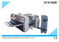 China Semi Automatic Two Piece 8kw Corrugated Folder Gluer Machine 50m/min for sale