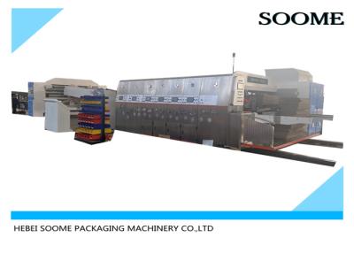 Cina macchina di 260pcs/Min Printer Slotter Die Cutter per la catena d'imballaggio del contenitore di cartone in vendita