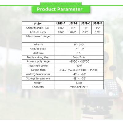 China UNIVO UBFS-CY Hoog nauwkeurige sensor voor geologische testen Logging Gyros Copic Inclinome Fiber Optic Gyroscope Noordfinder Te koop