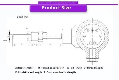 Cina Termocoppia digitale UNIVO UBW200Y con sonda personalizzabile da 198 C a 1000 C in vendita