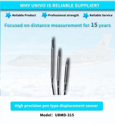 Cina Alta precisione 24VDC 3Vrms LVDT di potenza per sensori di spostamento lineare UBMD-315Y UNIVO in vendita