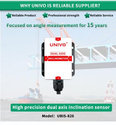 Cina RS232 RS485 Sensore per l'inclinometro CAN per la misurazione X-Y in applicazioni industriali in vendita