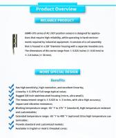 China 3Vrms/24VDC Power Supply High Precision Micro Displacement Sensor for Motion Position for sale