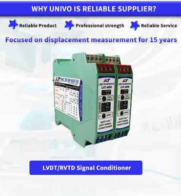 China 9-30V gelijkstroomtoevoer LVC4000 UNIVO Y LVDT RVDT Verplaatsingssensor Signalconditioner Te koop