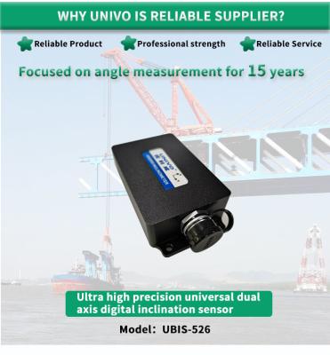 Cina Supporto personalizzato OEM UNIVO RS232/RS485/TTL Inclinometro a doppio asse per industria in vendita