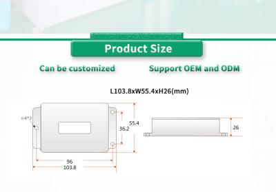 中国 産業用グレード UBIS-526Y RS232 RS485 TTLインターフェース付きの双軸傾き計センサー 販売のため
