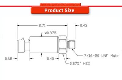 中国 ± 0.25% BFSL UNIVO 0.5-4.5V 圧力-1-2Bar ガス測定用ガス圧力センサー 販売のため