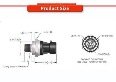 China TE UBM71H2Y EC-79 Mobility waterstofdruksensoren voor brandstofceltoepassingen Te koop