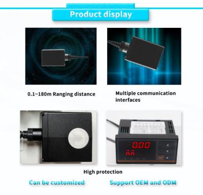 Cina UNIVO UBJG-05Y Mini RS485 RS232 Sensore di distanza laser da 0,1-100m Distanza con display digitale -25-60C in vendita