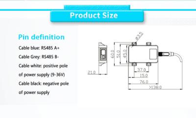 China UNIVO UBJG-06Y Mini 0.05-80m Lidar RS485 sensor voor realtime verplaatsingsopsporing Te koop