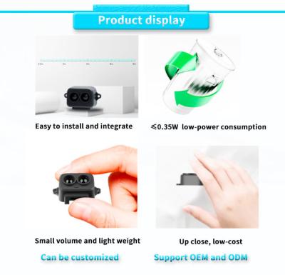 China Mini Single Point Laser Distance Measuring Sensor 0.2-8m Bereik voor verkeersstatistieken Te koop