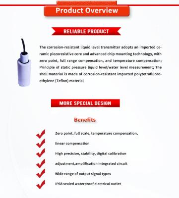 Cina Sensore di livello del liquido UNIVO UBPT500-602Y personalizzato per misuratore di livello resistente alla corrosione in vendita