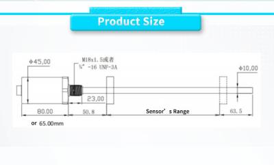 China Lag nauwkeurigheid 10 μm UNIVO Hydraulische cilinder water olie niveau zender UBCZ-1000Y Te koop