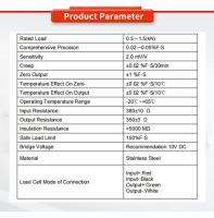 China Highly Accurate Tension and Compression Force Sensor for Small Electronic Scales for sale