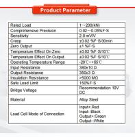China Customized Support UNIVO UBWP304Y Robotic Arm Electronic Scale Gravity Tension Compression Sensor for sale