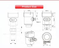 China 80G Ultra-High Frequency Millimeter Wave Radar Level Gauge for Solid-Liquid Detection for sale