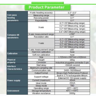 Cina Potente display digitale ad alta precisione UBSDC-232Y Compasso elettronico tridimensionale Nordfinder in vendita