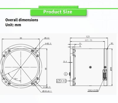 Cina Accuratezza ad alta velocità ≤ 0,03 m/s Giroscopio in fibra ottica UBTS500Y per il rilevamento dei binari ferroviari in vendita