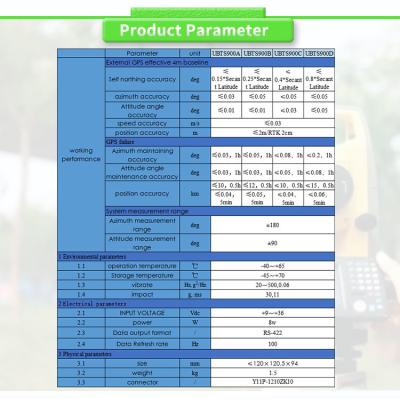 China Geavanceerde UBTS900Y glasvezel gyroscoop navigatiesensor voor nauwkeurige snelheidscontrole Te koop