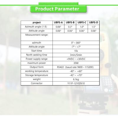 Cina Sistema di navigazione UBFS-AY q con alimentazione da 9VDC a 36VDC e giroscopio in fibra ottica in vendita