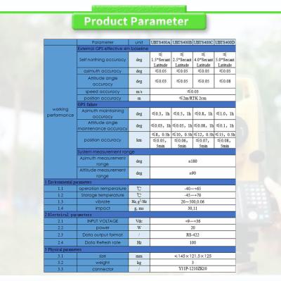 China Giroscópio de fibra óptica de navegação não tripulada estável com formulário de saída RS422 à venda