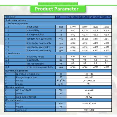 Cina UBTU500Y Sensore giroscopio in fibra ottica ad alta precisione Supporto personalizzato per acquirenti ODM in vendita