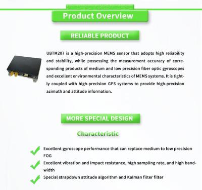Cina Supporto personalizzato OEM FOG Gyro Antenna per UNIVO UBTM207Y Navigation Inertial System in vendita