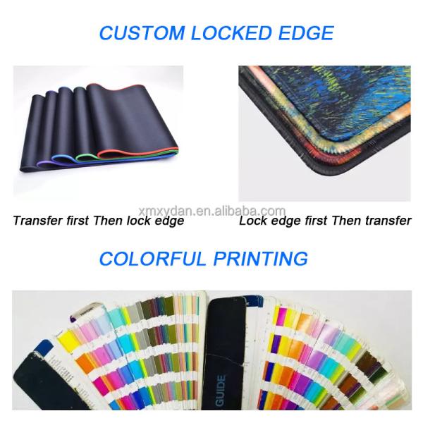 Quality Materail Natural Rubber fabric Sublimation Blank Desk Mouse Pad With Logo for sale