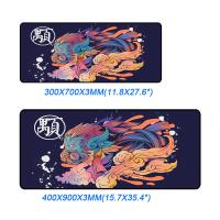 China Large Anime Rubber Locking Edge Computer Mousepad with 100% Eco-friendly Material for sale
