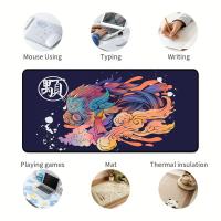 China Large Anime Rubber Locking Edge Computer Mousepad with 100% Eco-friendly Material for sale