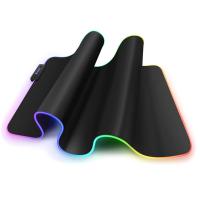 Quality DANTU Private Mold RGB LED Gaming Mouse Pad 30x80 Rubber Luminous Desk Mat With for sale