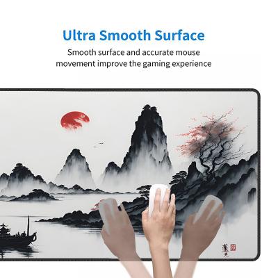 中国 プリントされたゴムマウスパッド ランドスケープスタイルのカスタムサイズサブリマーションのための空白マウスパッド 販売のため