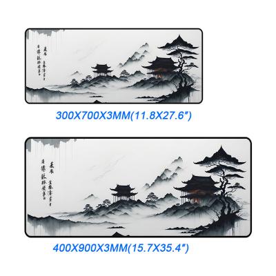 China Jogos de mesa Pads de mouse personalizados com embalagem de borda e impressão de transferência de calor à venda