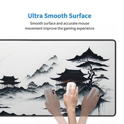 China Jogos de mesa Pads de mouse personalizados com embalagem de borda e impressão de transferência de calor à venda