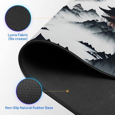 China Jogos de mesa Pads de mouse personalizados com embalagem de borda e impressão de transferência de calor à venda