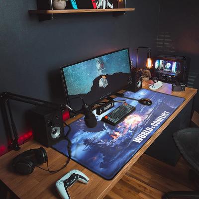 China glad oppervlak 30X80 Cm 400*900Mm Xxl Xxxl aangepaste kleur rubberen muispad voor gamer Te koop
