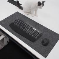 China Comfortable Felt Wool Desk Mat for Large Office Computer Table Keyboard and Mouse Pad for sale