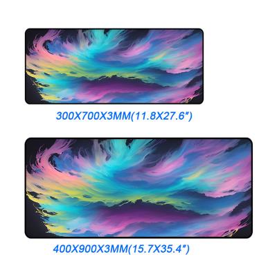 中国 ストック オーダーメイド 大型 400x900 デスクマット 虹彩印刷 ロゴ パソコンアクセサリー ゲーム 個別マウスパッド 販売のため