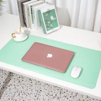 China Leather Non Slip Mouse Pad Simple Desk Protector Mat for Computer Gaming Oval Shape for sale