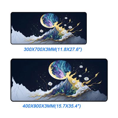 Cina Giocatore di giochi professionistico Mousepad grande Disegno personalizzato Desk Mat Nero Mousepad colorato in vendita
