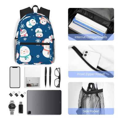 Cina Modello a strisce Logo personalizzato Multi Tasche Borsa per studenti universitari in vendita